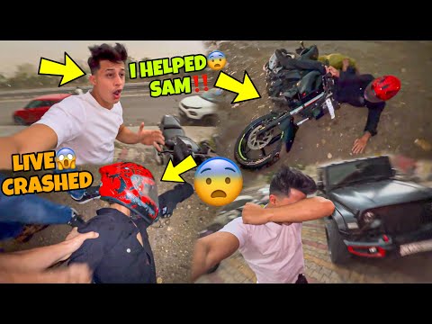 I Helped Sam😨 Why ? | Toofan in Jammu😰 | Sam Crashed in Rain | Preparation for Ladakh Ride