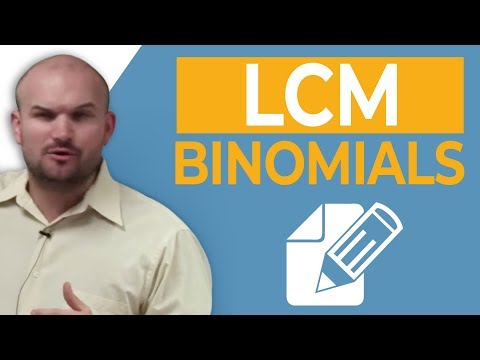 Learn how to find the lcm of two binomials