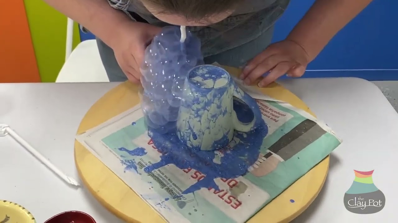 Bubble Glazing Workshop at The Clay Ppt Pottery Studio