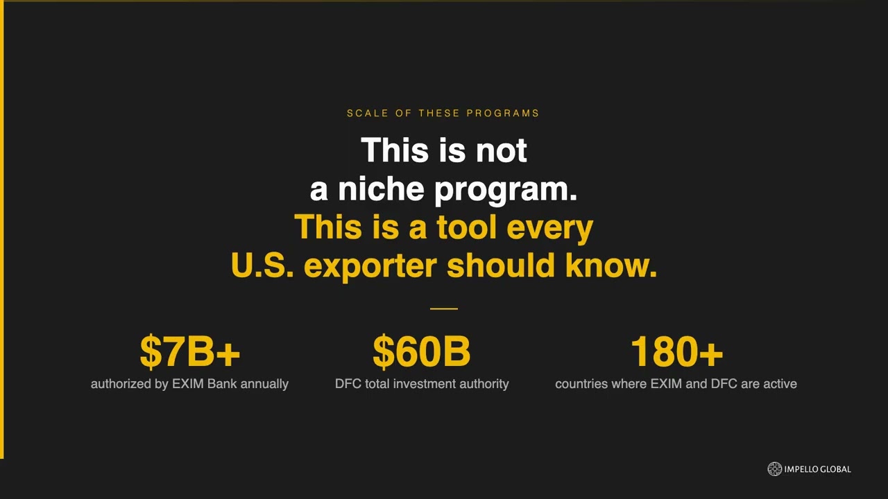 EXIM Bank & DFC Programs — What Every U.S. Exporter Should Know