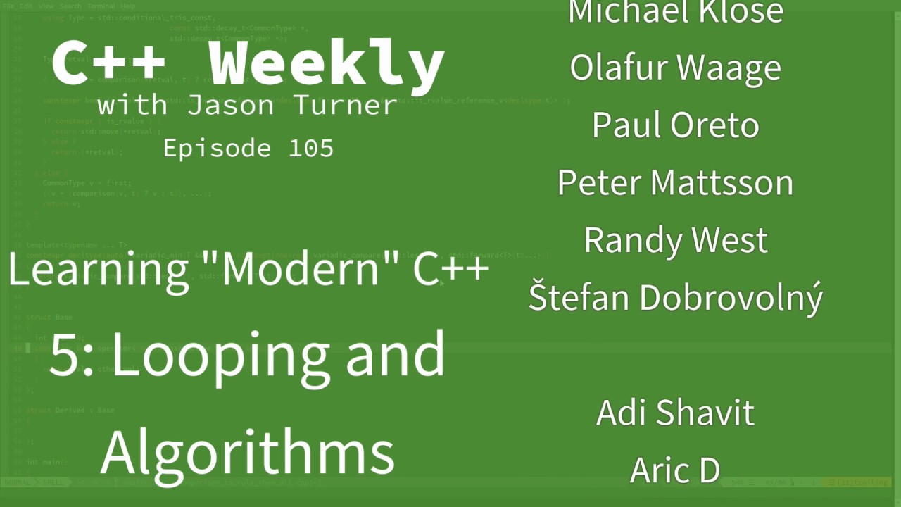 C++ Weekly - Ep 105 - Learning 