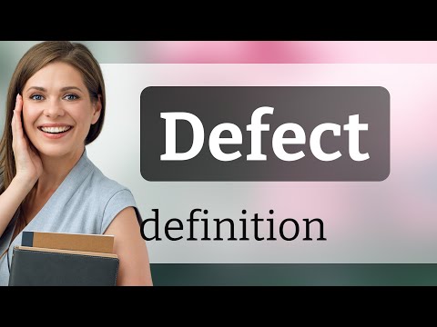 Defect — what is DEFECT definition