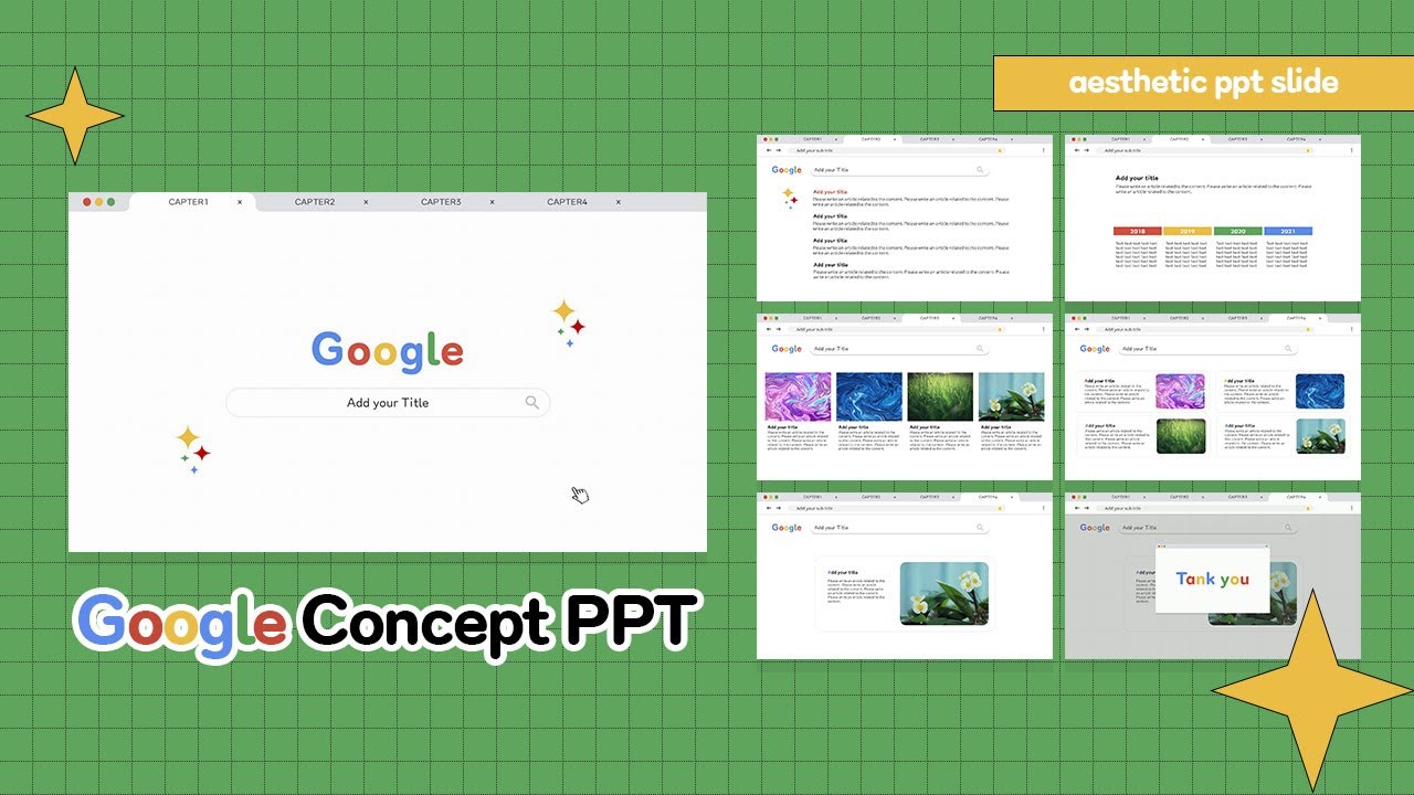 (ENG) Google concept ppt template free download l Aesthetic ppt