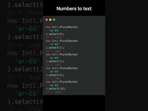 Javascript Intl API