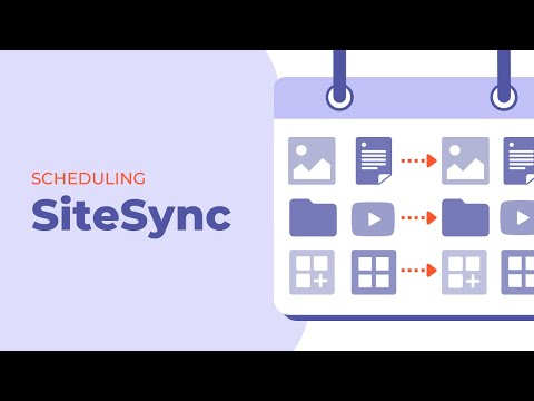 How to Schedule SiteSync in Sitefinity