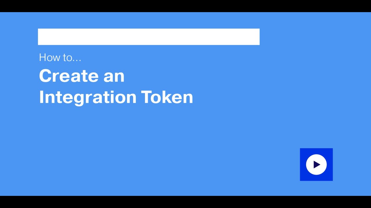 Create an integration token in CloudBlue Connect