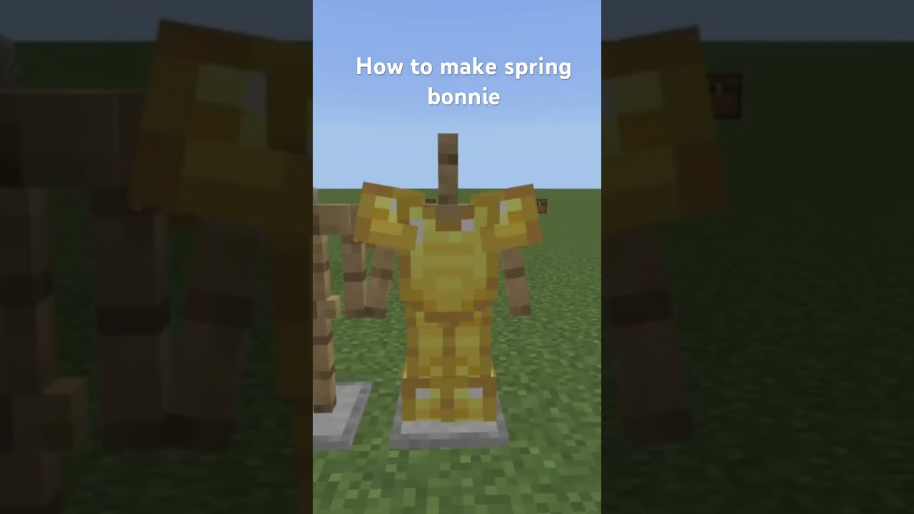 How to make spring bonnie #minecraft #fnaf