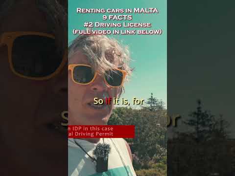 Fact #2 Driving Licence in Malta (Part 2/9 of Renting a Car in Malta)