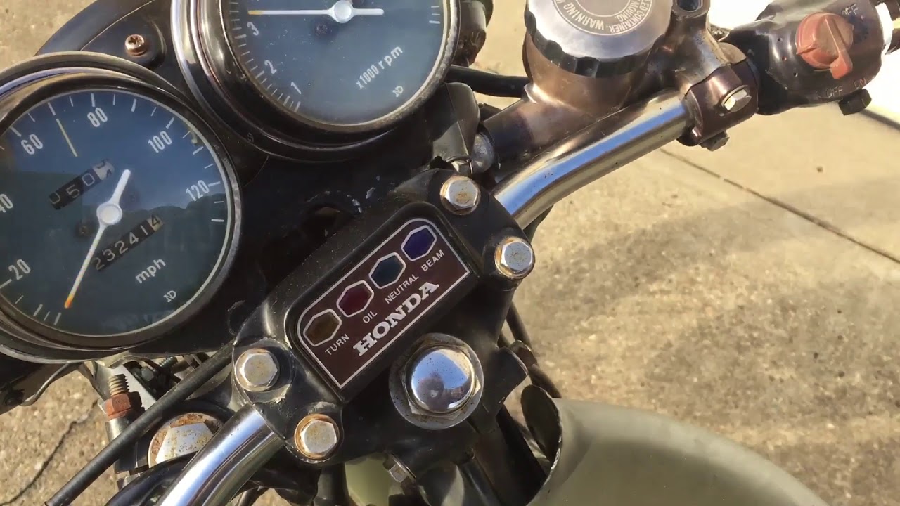 74 Honda CB550 - first ride