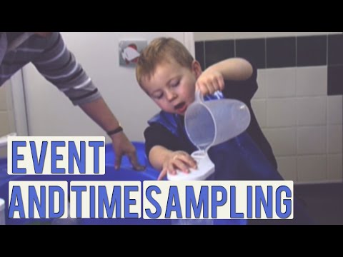 Child development - Event & Time Sampling observation technique
