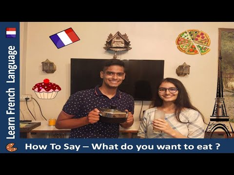 How To Say " What do you want to eat ? " In French|#Shorts|#French