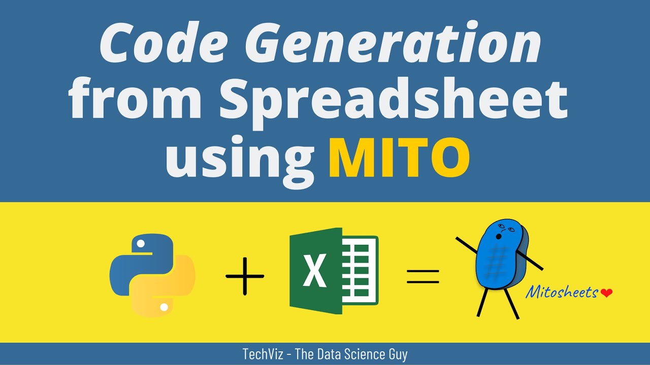 Auto Generating Python code by editing Spreadsheet using Mito