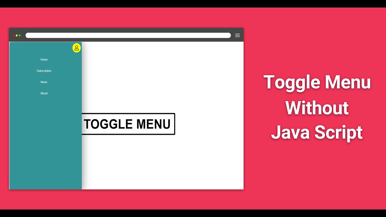 HTML & CSS: Slide Animate Toggle Menu
