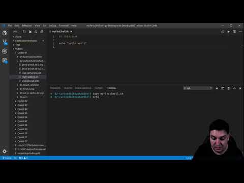 01-02-Curl with the GitHub api and Example of Sh file