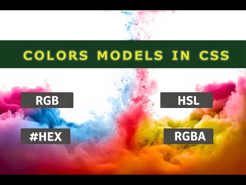 CSS Color Models - hex | rgb | rgba | hsl (2021)