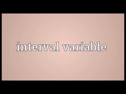 Interval variable Meaning