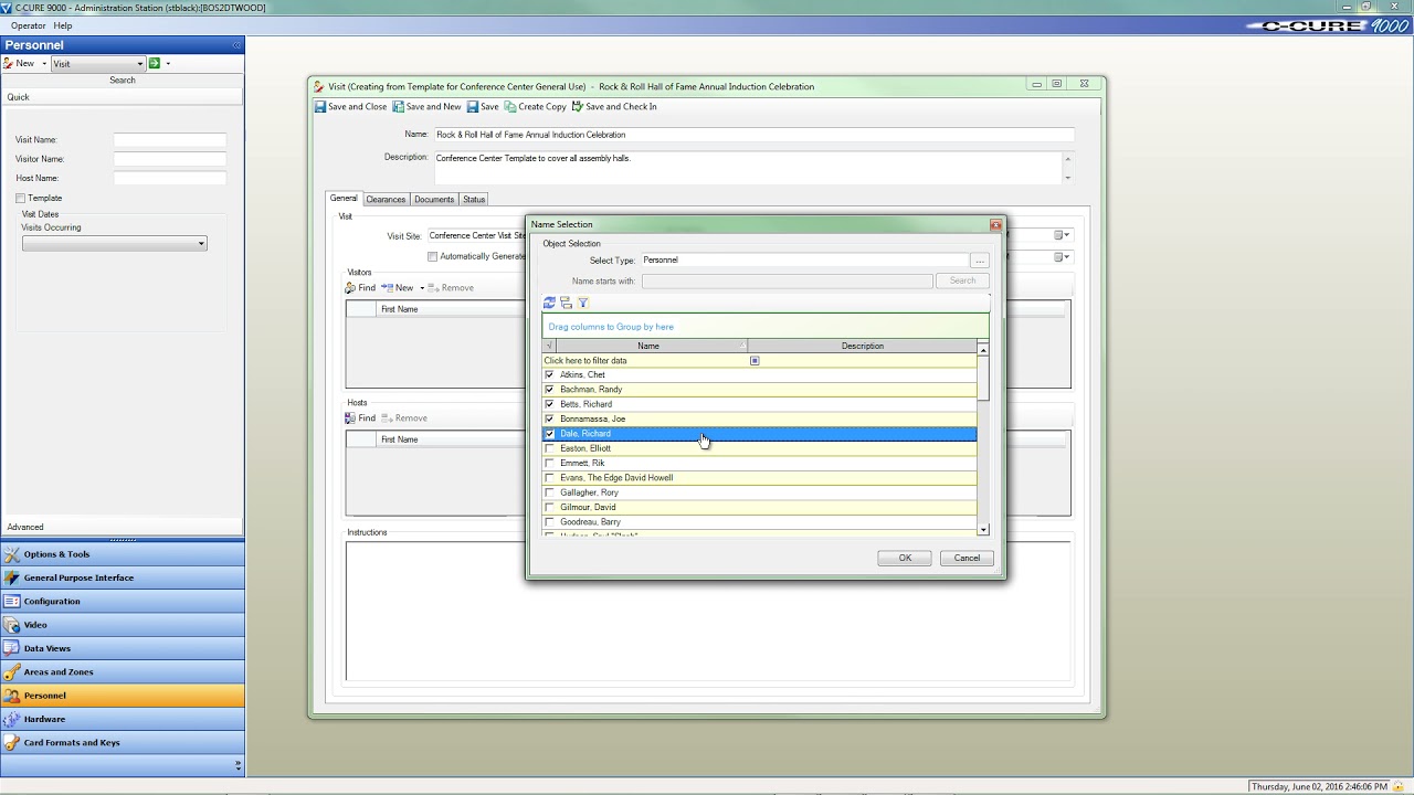 Visitor Management Using Visitor Template