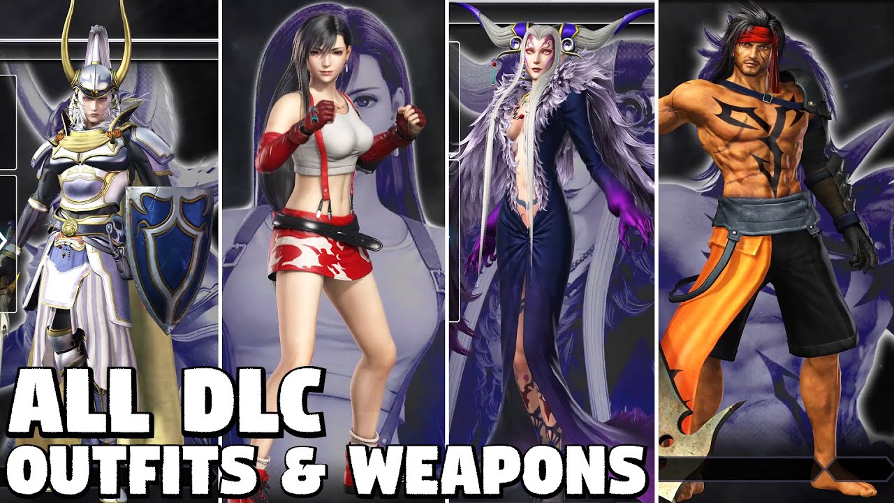 ALL DLC Outfits & Weapons - Dissidia NT Final Fantasy