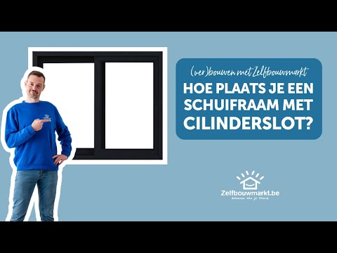 Hoe plaats je een PVC-schuifraam met twee bewegende vleugels en een cilinderslot?