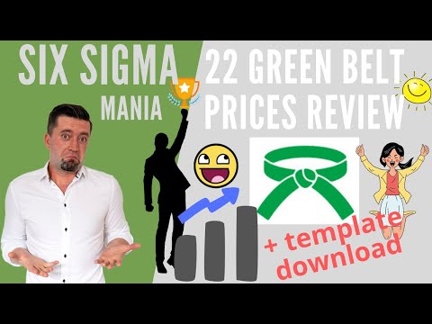 Green Belt Lean Six Sigma certification cost - 22 certification companies PRICES review