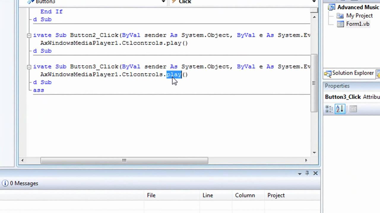 Visual Basic Advanced Music Player Tutorial HD