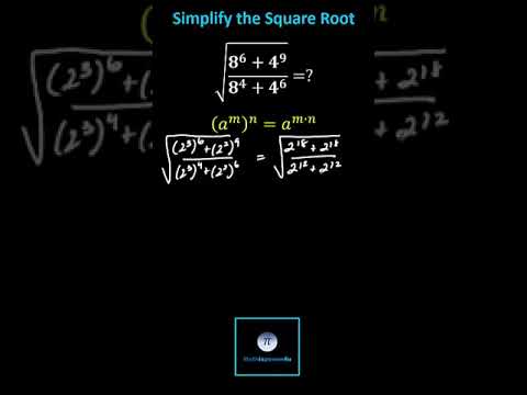 Simplify a Square Root Expression Using Exponent Rules