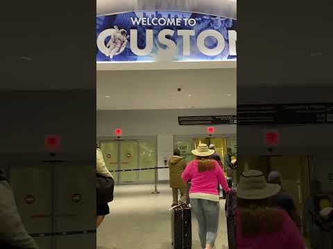 Customs area/gates at Houston Bush Int’ctl-IAH on 1/23/23