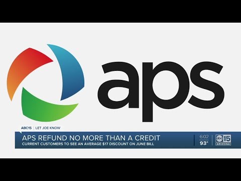 APS "refund" no more than a credit on your bill