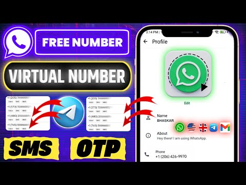 Get FREE WhatsApp and Telegram Gmail OTP Without USA Temp Number ! Unlimited Free2025 virtual number