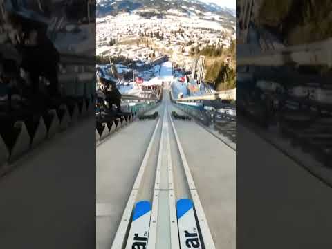 👀 POV: Co widzi skoczek podczas lotu w Oberstdorfie?