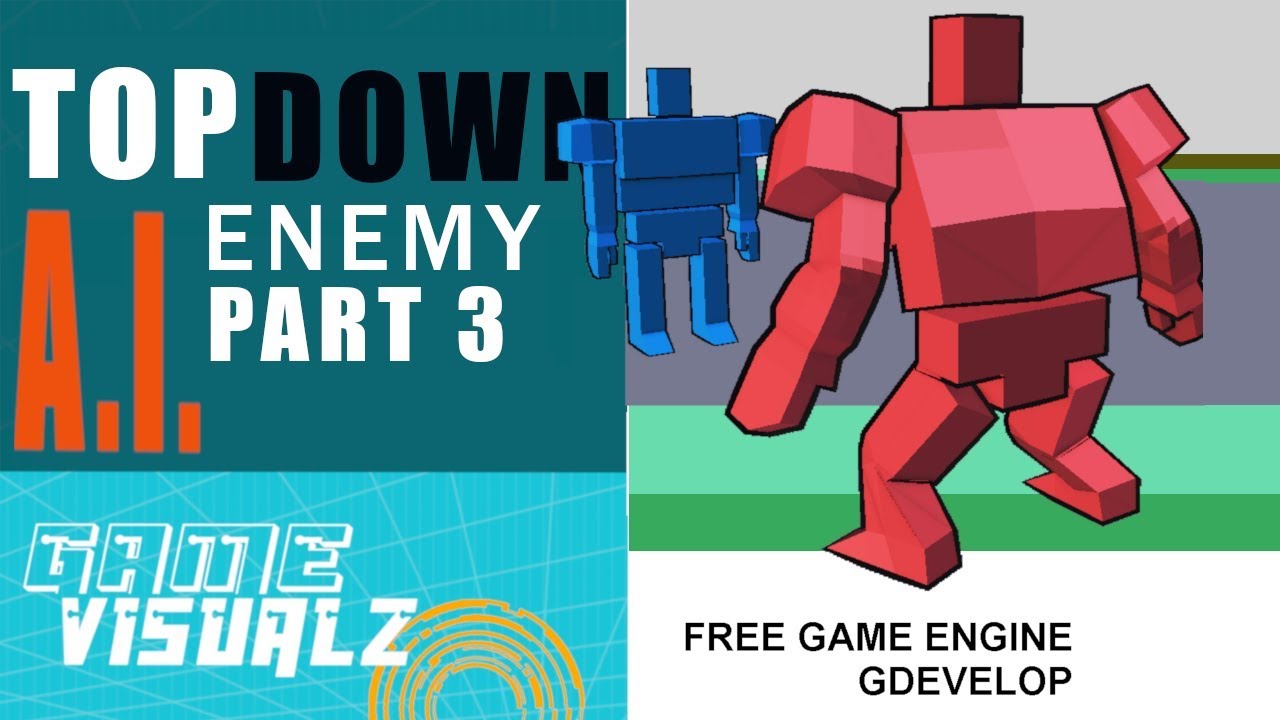 Part 3 How To Setup Top Down Enemy A.I. Gdevelop 5 Tutorial
