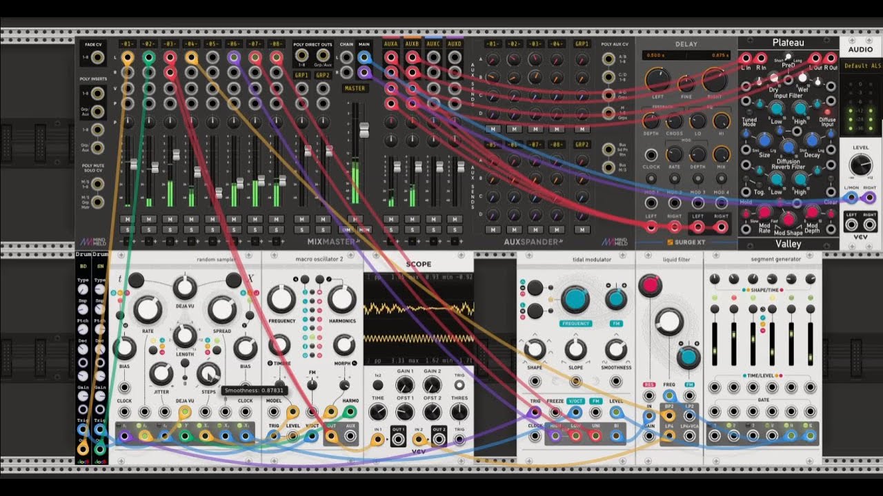 Ambient Vcv-Rack patch with some Mutables modules