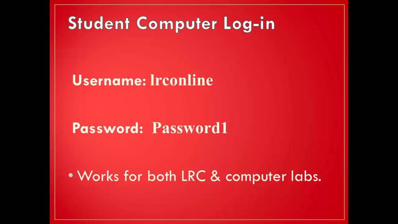 Learning Resource Center Orientation: Part 1