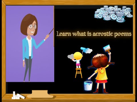 What is an acrostic poem? Learning For kids