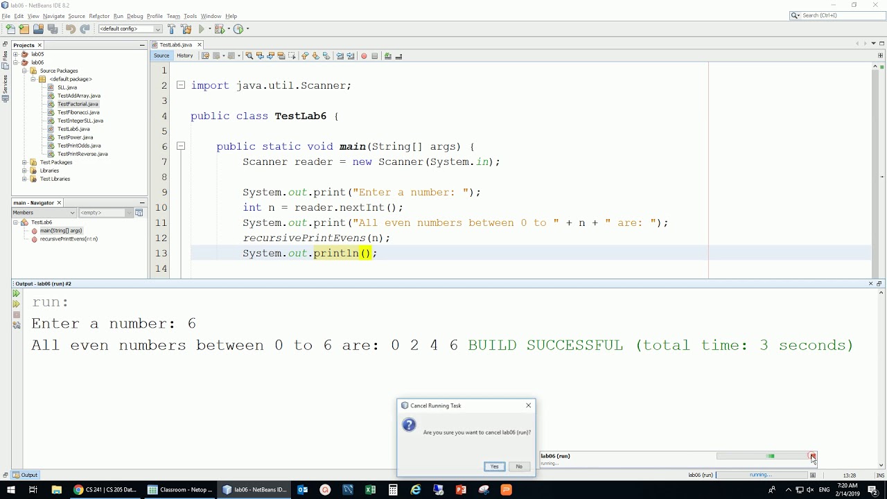 392 cs241-205 Recursion Exercises (Lab 6)