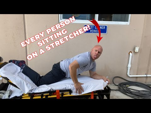 Every person getting on a stretcher