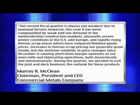 Earnings Report: Commercial Metals Company (NYSE: CMC) Reports Wider-Than-Expected Loss