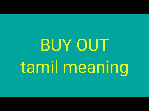 BUY OUT tamil meaning/sasikumar