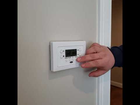 Carrier Thermostat - How to Set Manually