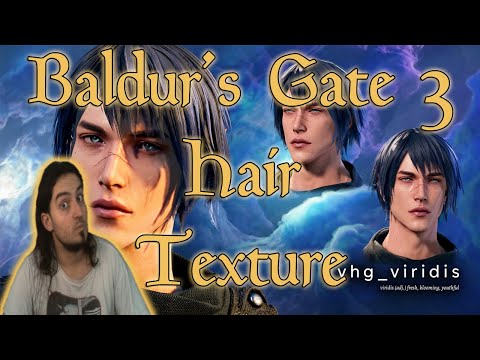 Baldur's Gate 3 Hair Texture - Get Final Fantasy Type Of Hair, Yves Hair Gallery Mod!
