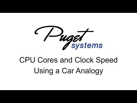 CPU Cores and Clock Speed - A Car Analogy