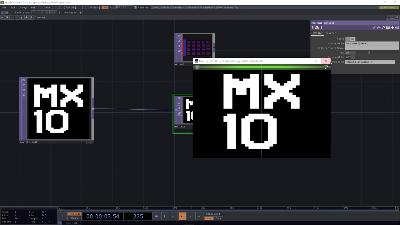 MX10 TouchDesigner Tutorial 01 - NDI Switcher