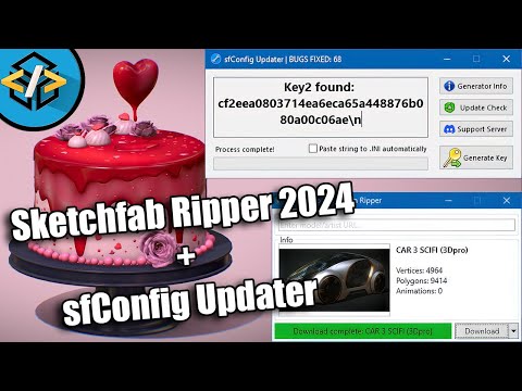How to download and use the Sketchfab Ripper & sfConfig Updater!!! #sketchfab #blender3d #models