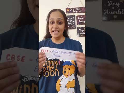 What is the full form of CBSE?