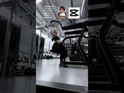Gym video color grading using Capcut| black tone edit for gym video #youtubeshorts #shorts