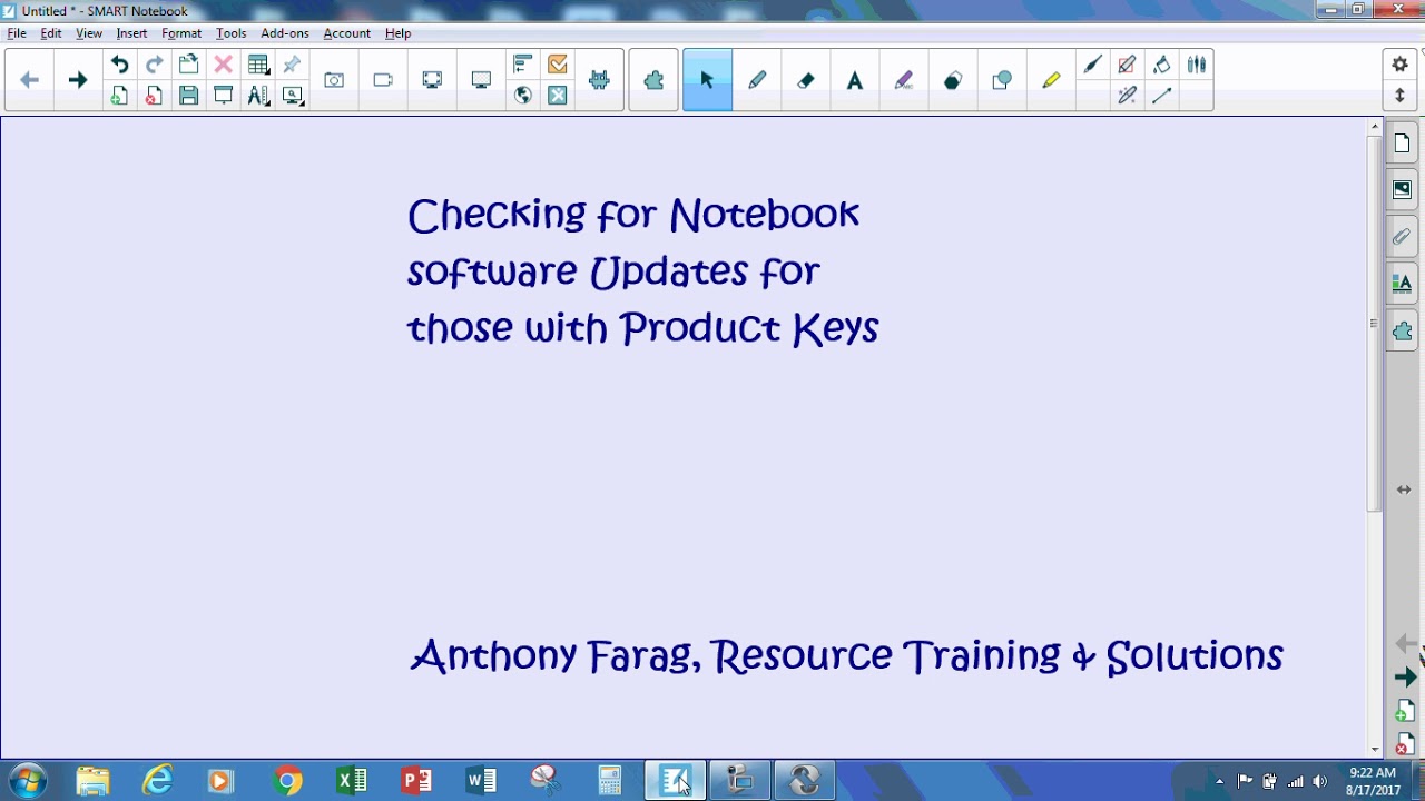 SMART Notebook Updates