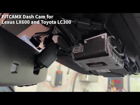 FITCAMX Dash Cam for Lexus LX600 and Toyota LC300