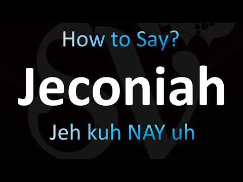 How to Pronounce ''Jeconiah'' Correctly! (BIBLE)