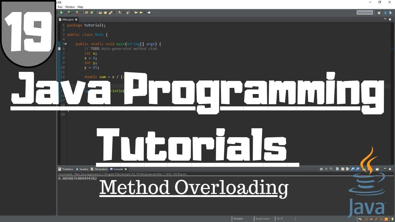 Java Tutorial for Beginners #19 - Overloading Methods & Object Comparisons