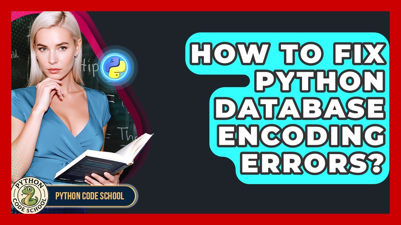 How To Fix Python Database Encoding Errors? - Python Code School